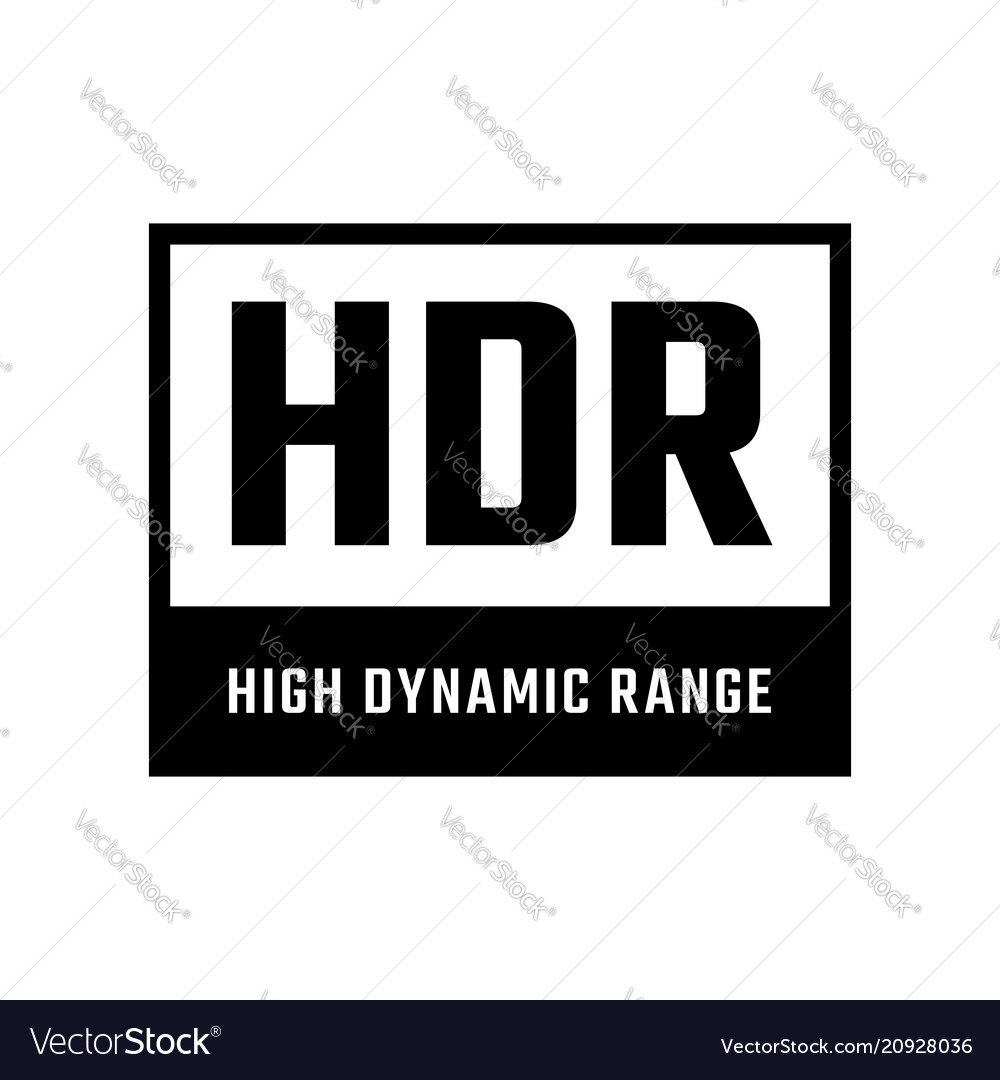 High dynamic range symbol Royalty Free Vector Image High dynamic range symbol Royalty Free Vector Image