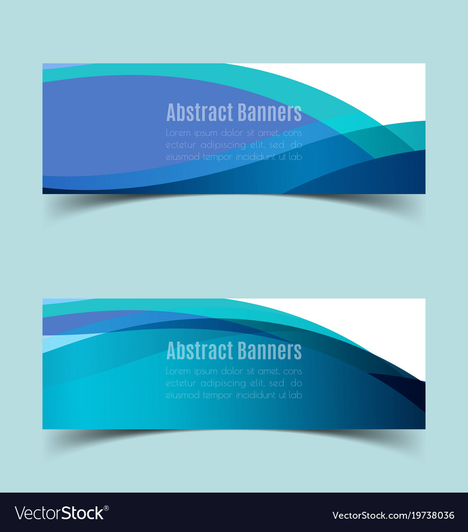 Horizontal banner set2 Royalty Free Vector Image