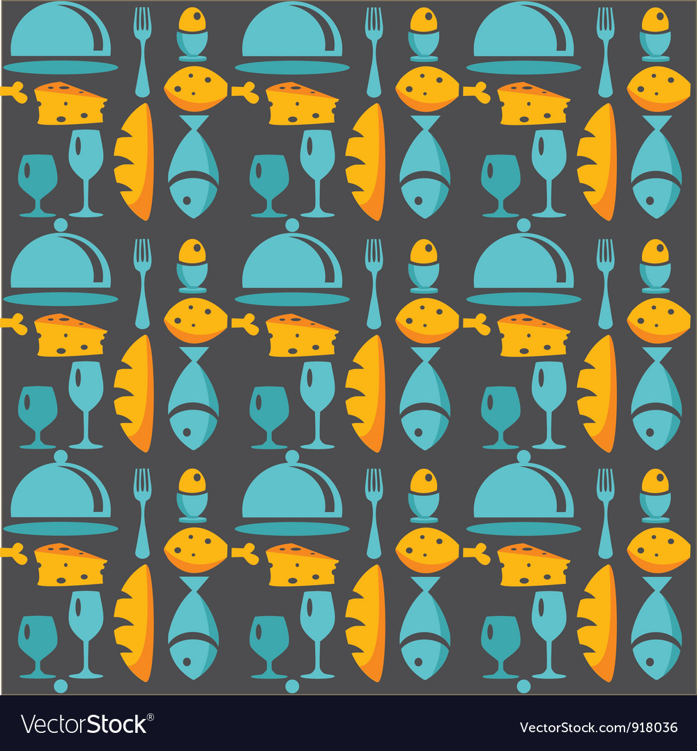 Kitchen pattern Royalty Free Vector Image - VectorStock