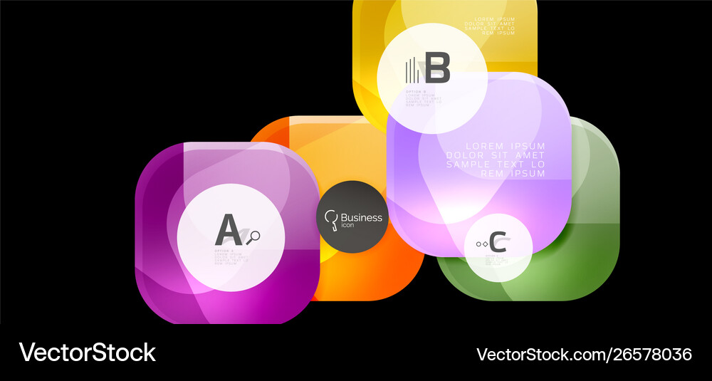 Modern advertising concept for wallpaper design Vector Image
