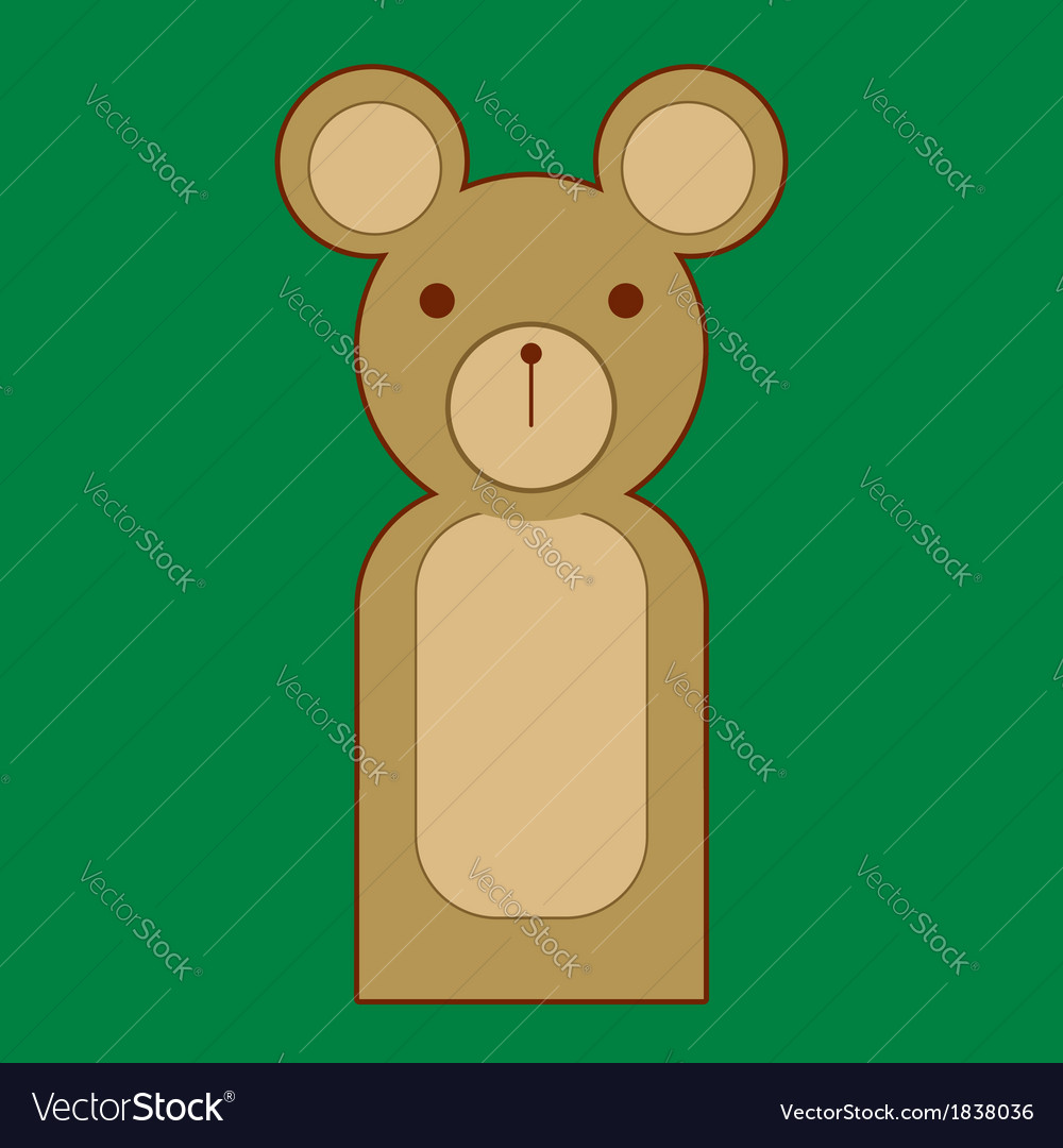 Puppet Bear Royalty Free Vector Image - VectorStock