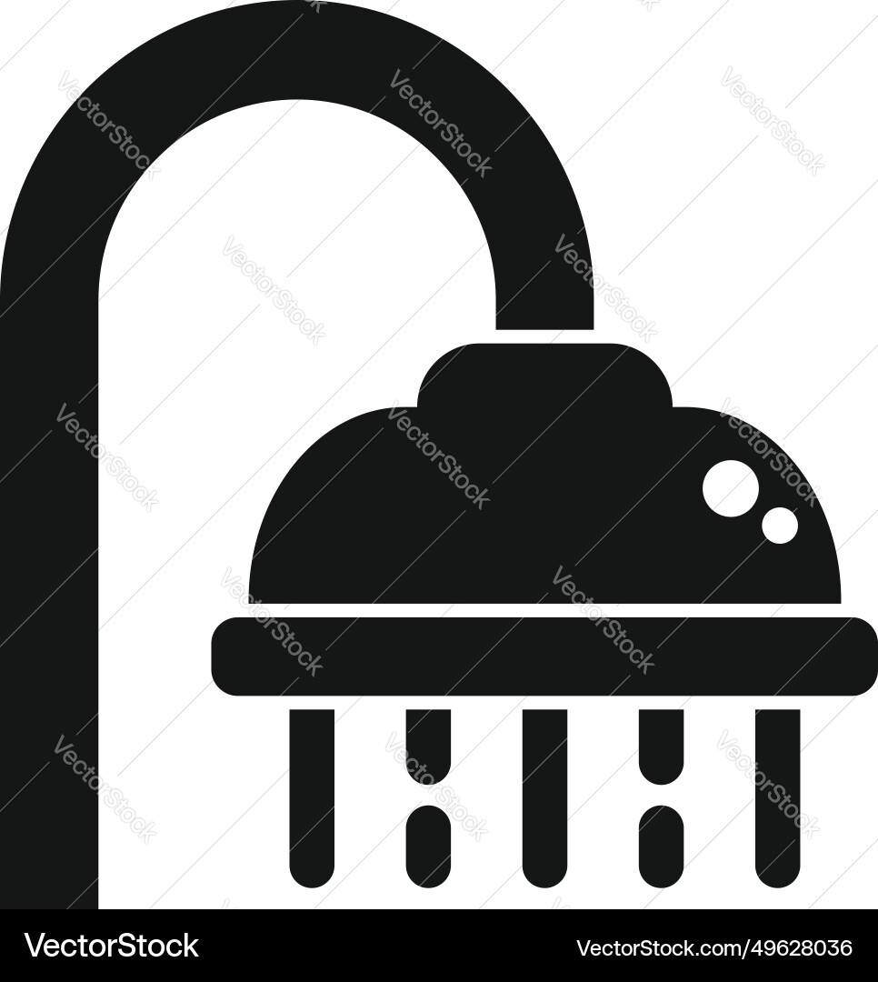 Wash clean bath icon simple restroom hose Vector Image