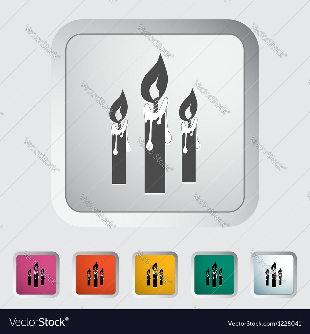 Candles Royalty Free Vector Image - VectorStock