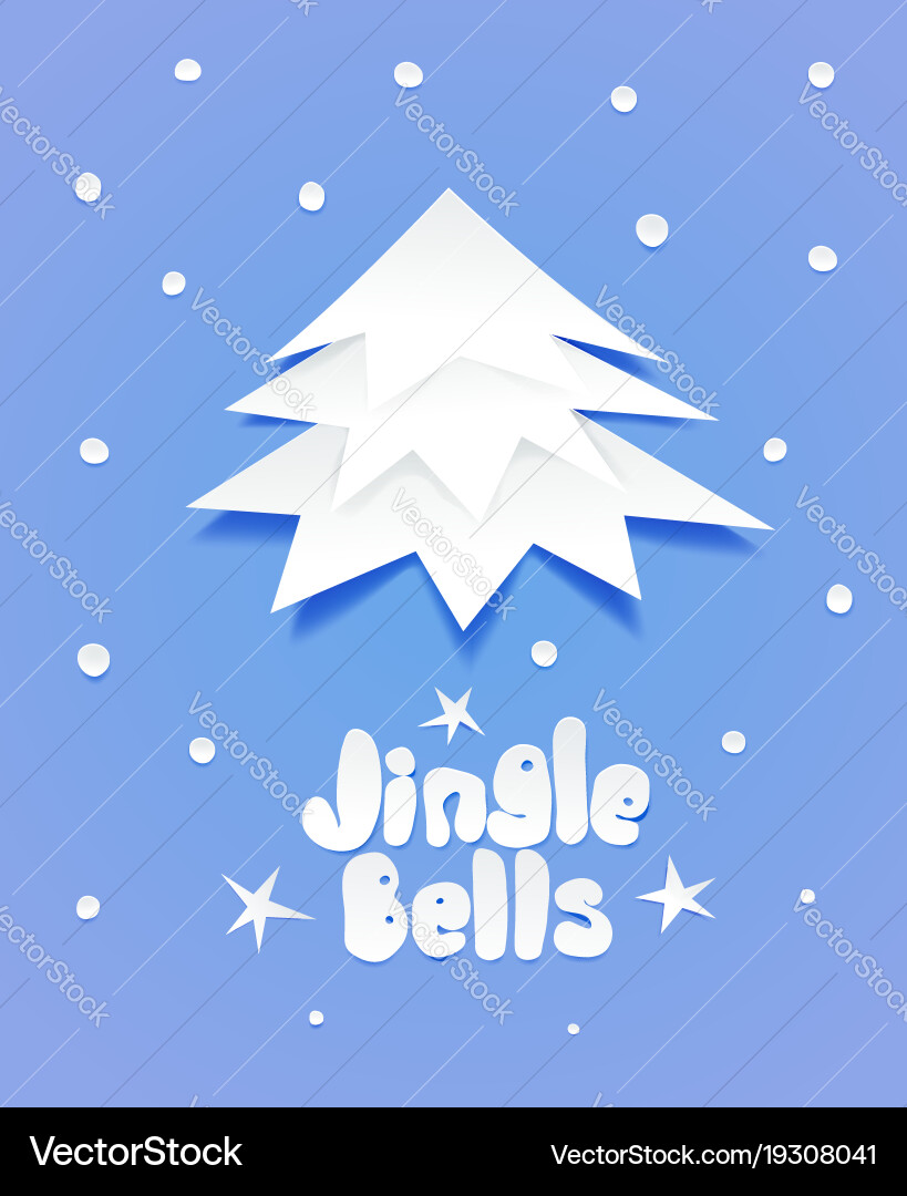 Christmas tree and lettering with wishes Vector Image