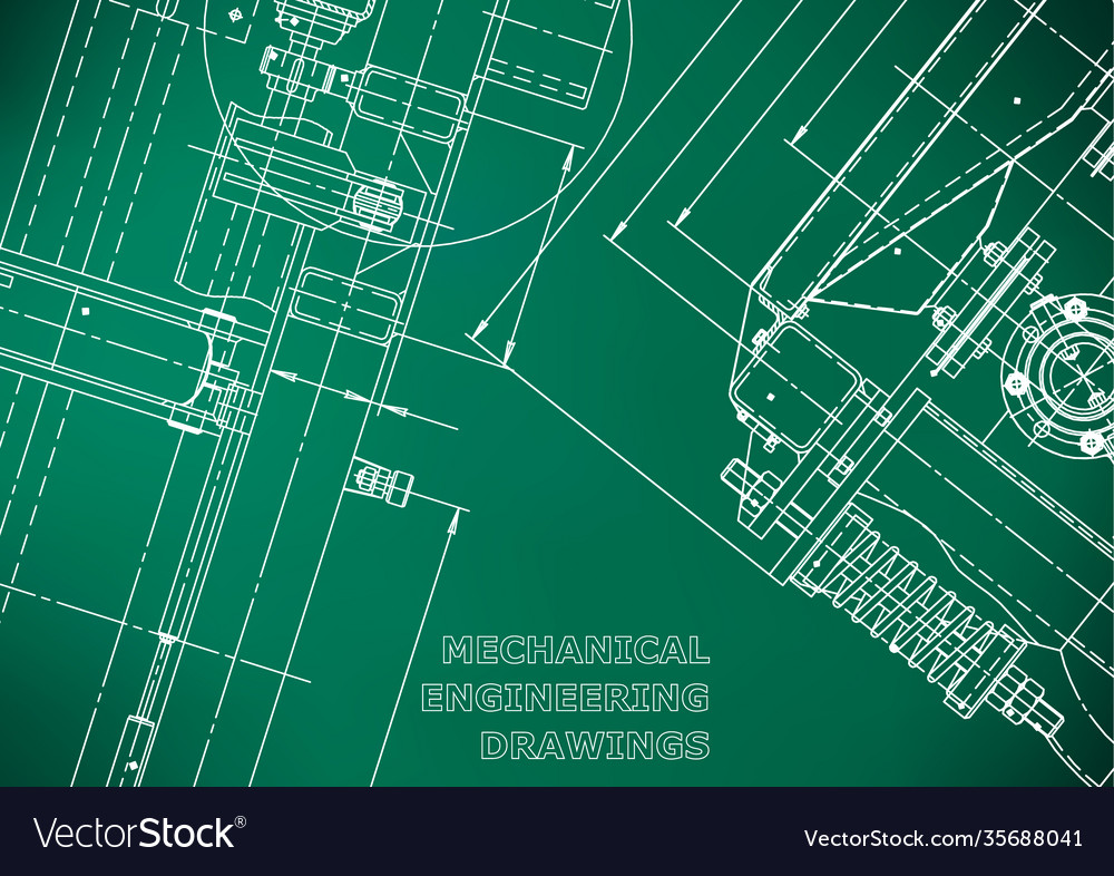 Computer aided design system instrument-making Vector Image