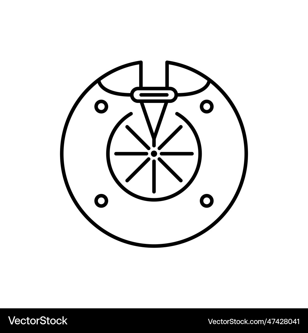 Consists of a laser cutting Royalty Free Vector Image