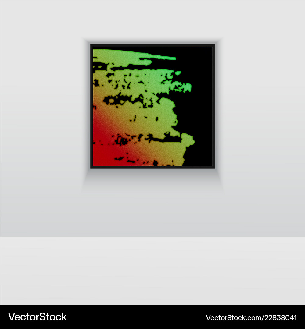 Digital art picture color on the wall in web Vector Image