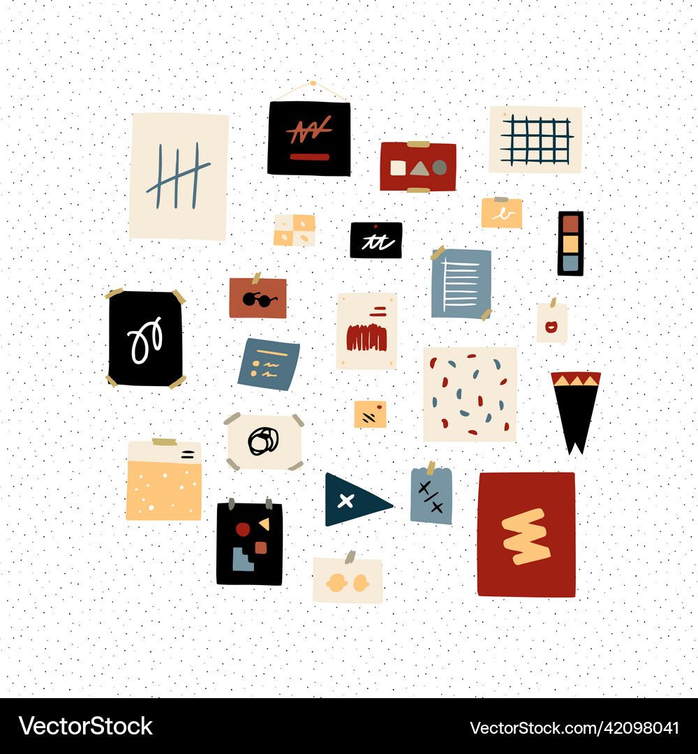 Hand drawn of inspiration wall art Royalty Free Vector Image