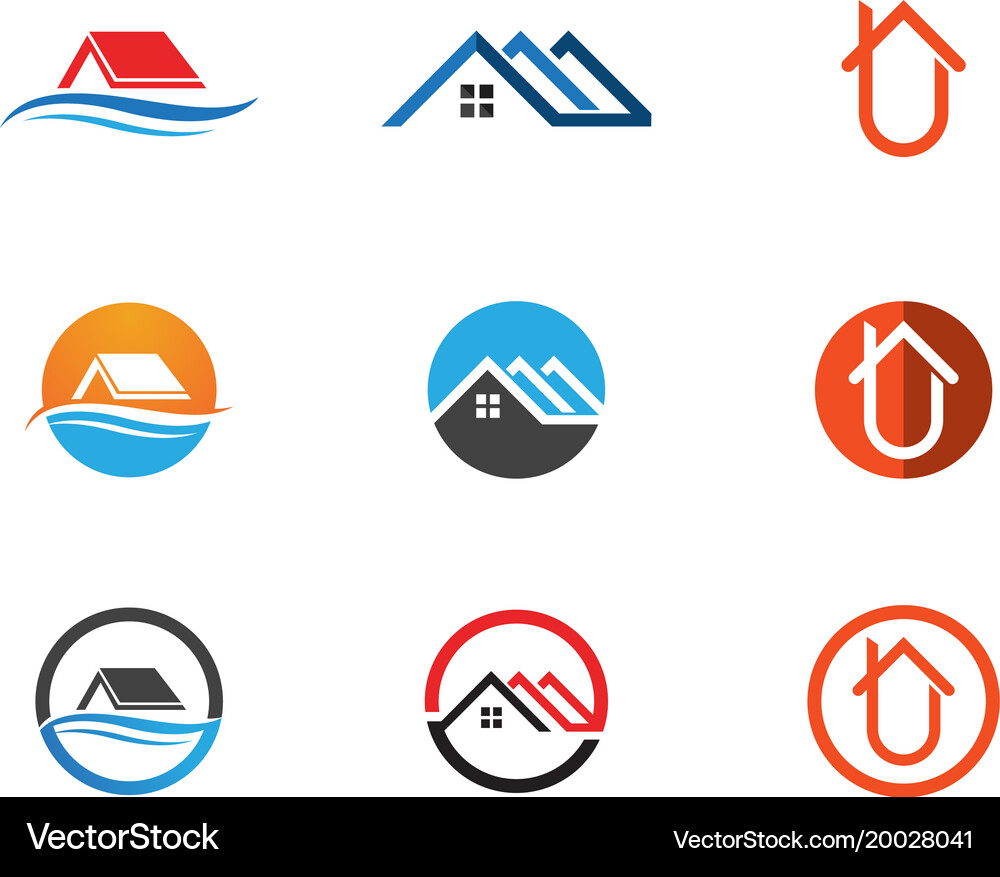 Home logo and symbols template icons app Vector Image