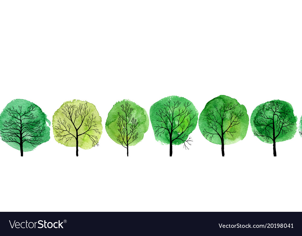 Seamless pattern with deciduous trees Royalty Free Vector Seamless pattern with deciduous trees Royalty Free Vector
