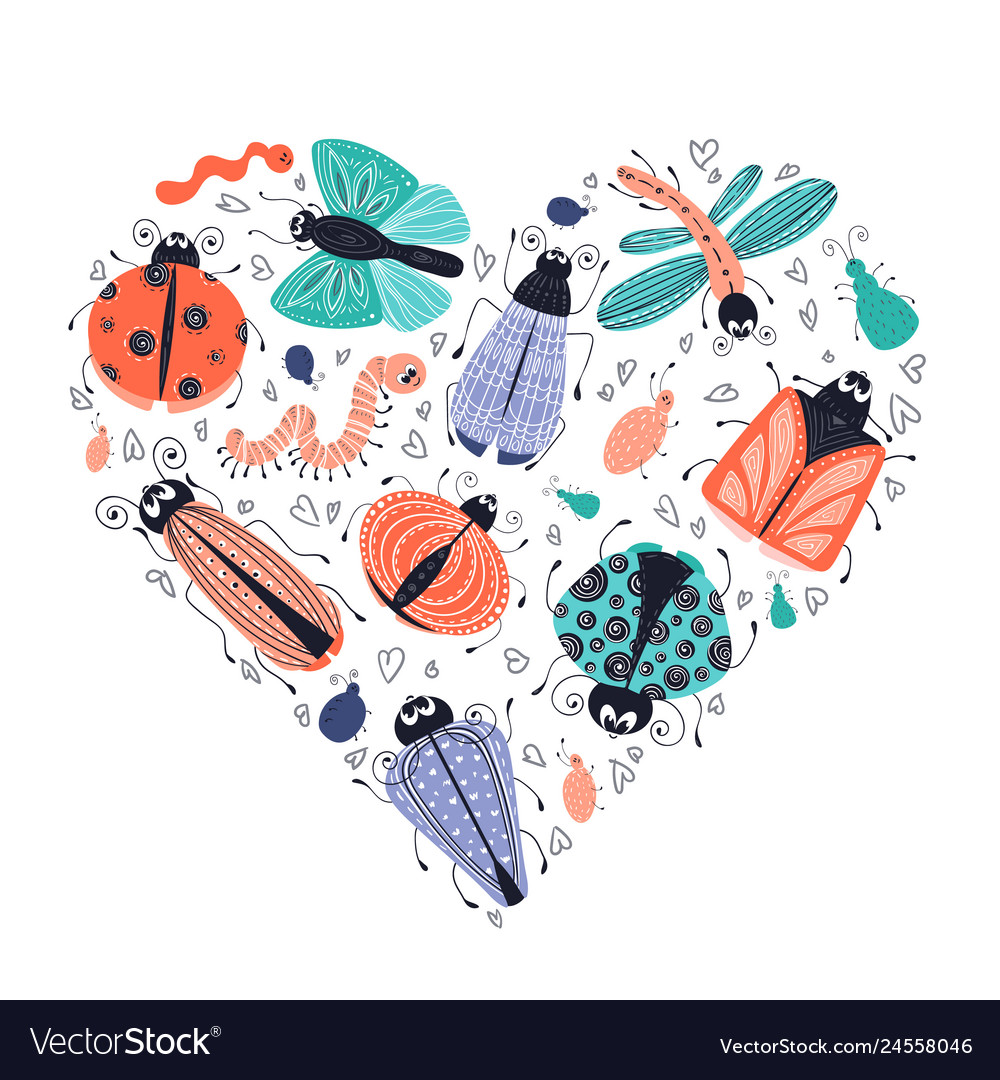 Cartoon bugs Royalty Free Vector Image - VectorStock