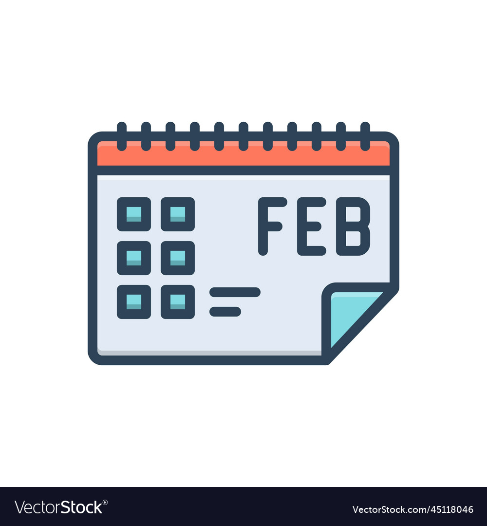 February Royalty Free Vector Image - VectorStock February Royalty Free Vector Image - VectorStock