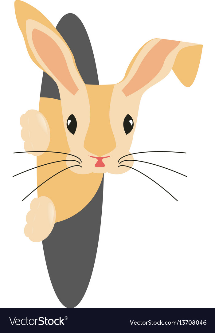 Happy easter bunny Royalty Free Vector Image - VectorStock