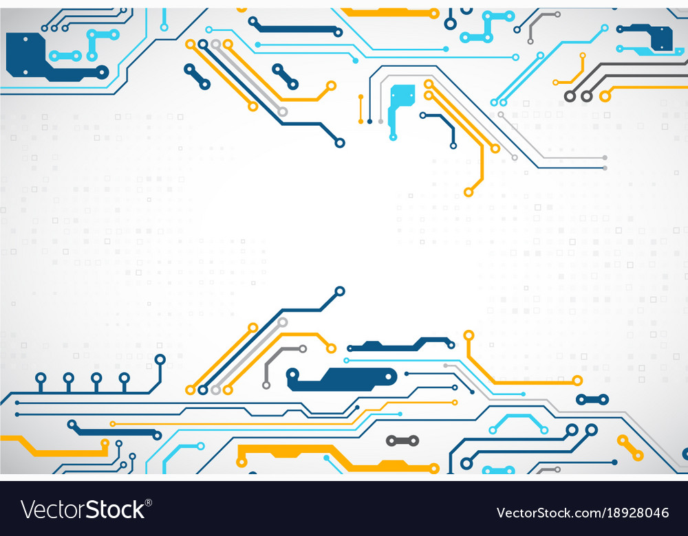 Hi-tech digital technology and engineering theme Vector Image