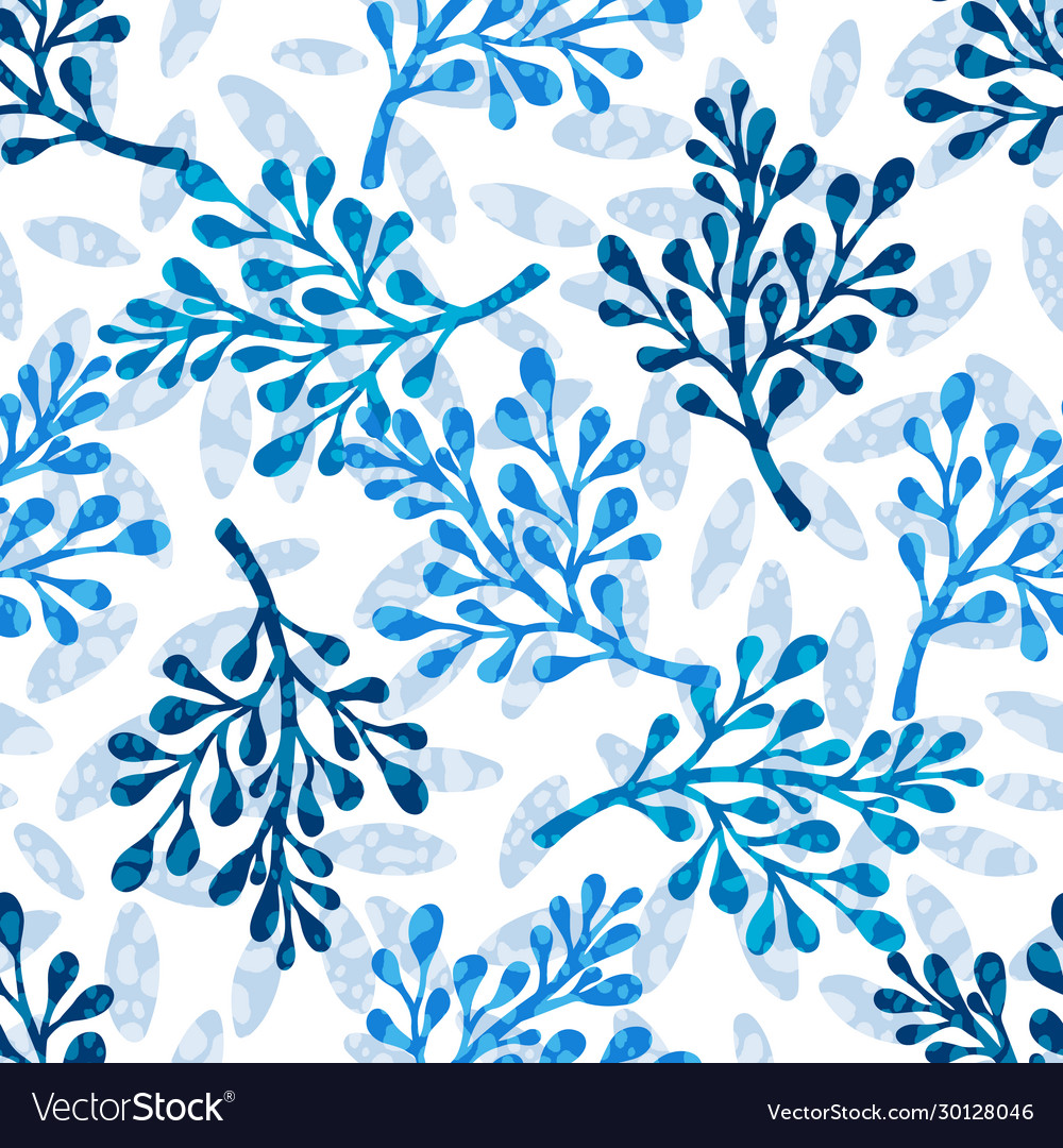 Seamless pattern nature plantbotanical floral Vector Image