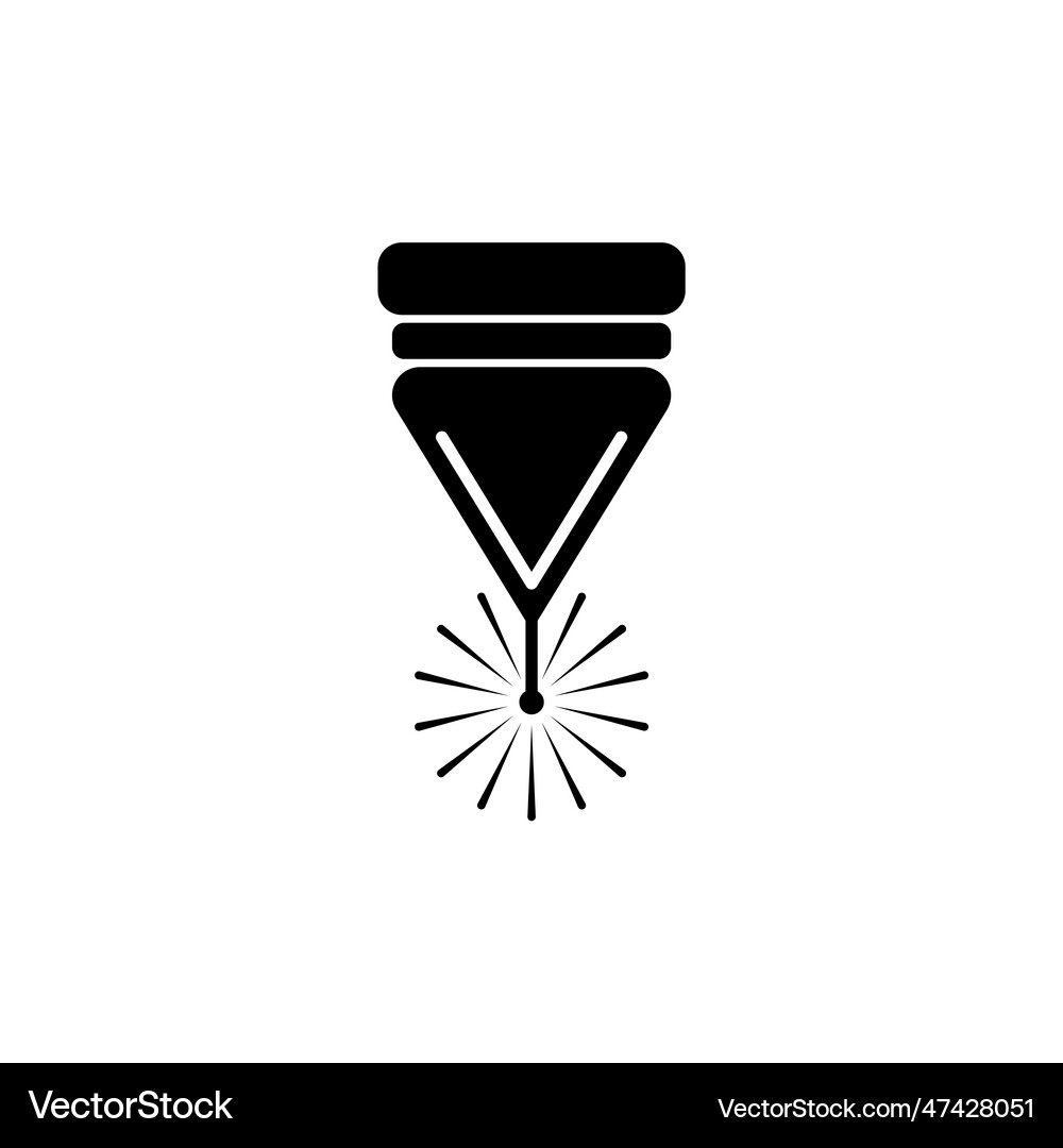 Consists of a laser cutting Royalty Free Vector Image