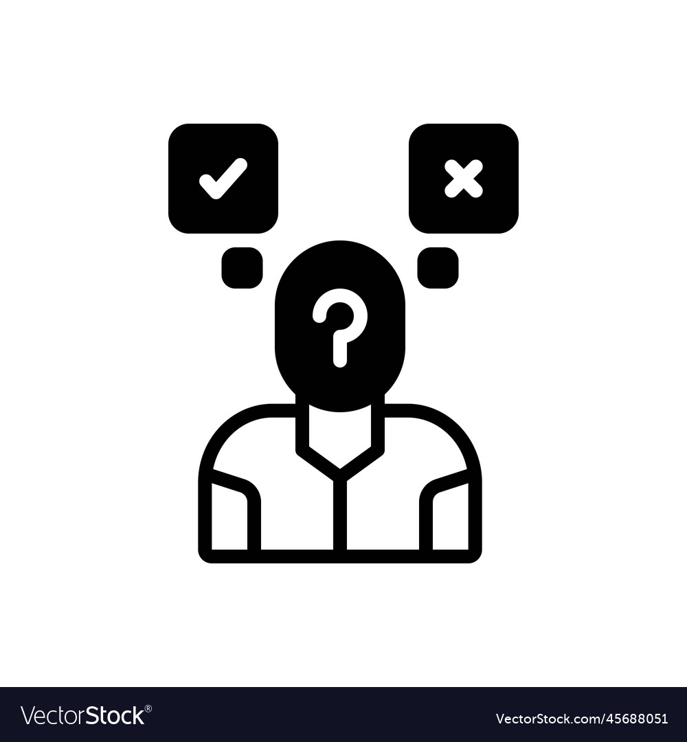 Decided Royalty Free Vector Image - VectorStock