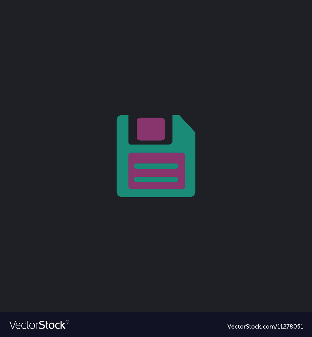 Floppy disk computer symbol Royalty Free Vector Image