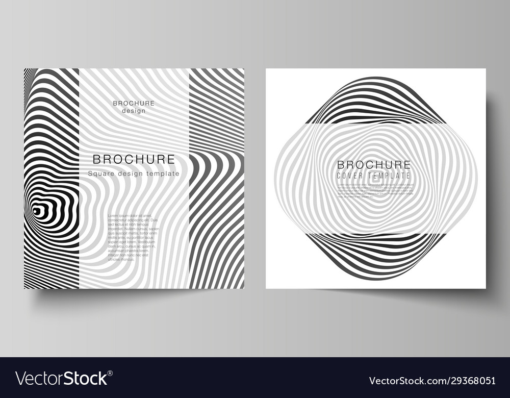 Minimal layout two square format Royalty Free Vector Image