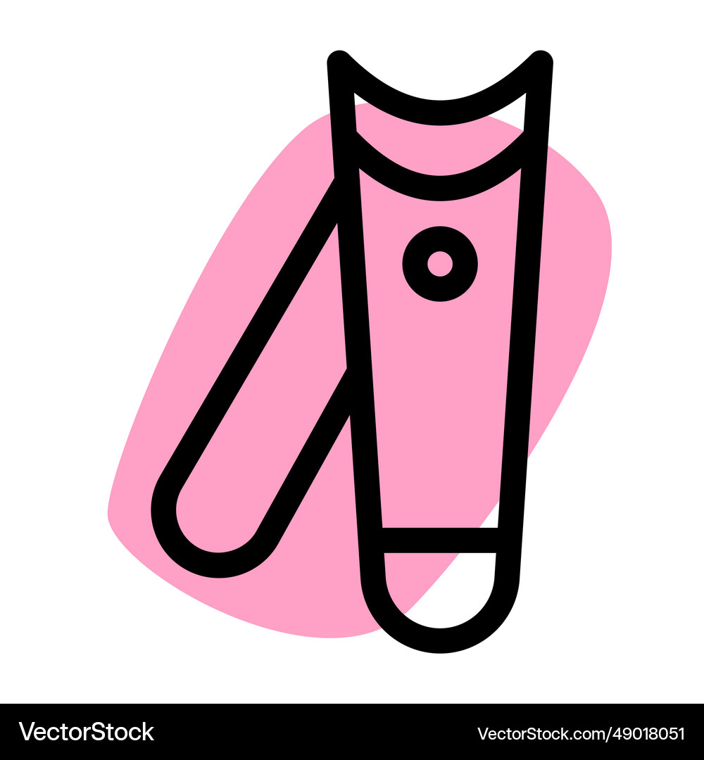 Nail clipper is a hand tool used to trim Vector Image