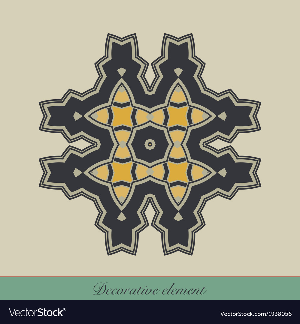 Decorative Element Royalty Free Vector Image - VectorStock
