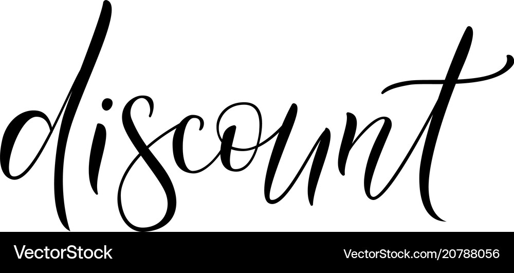 Discount cur Royalty Free Vector Image - VectorStock