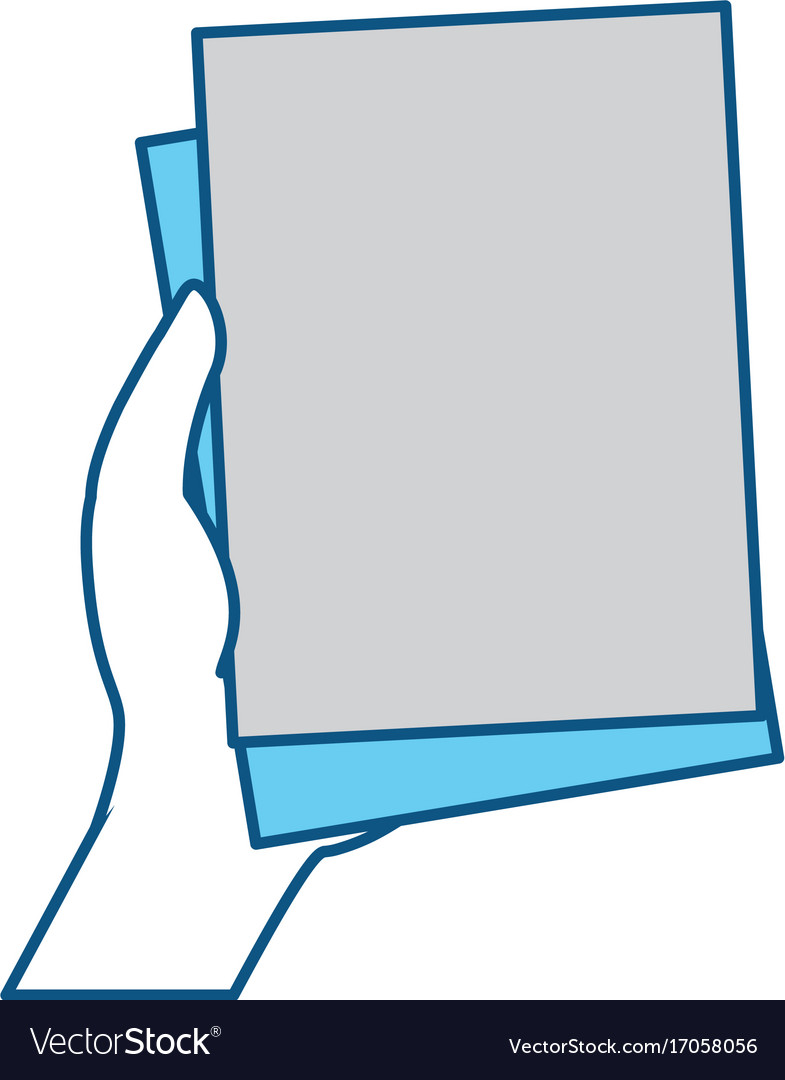 Empty document isolated Royalty Free Vector Image