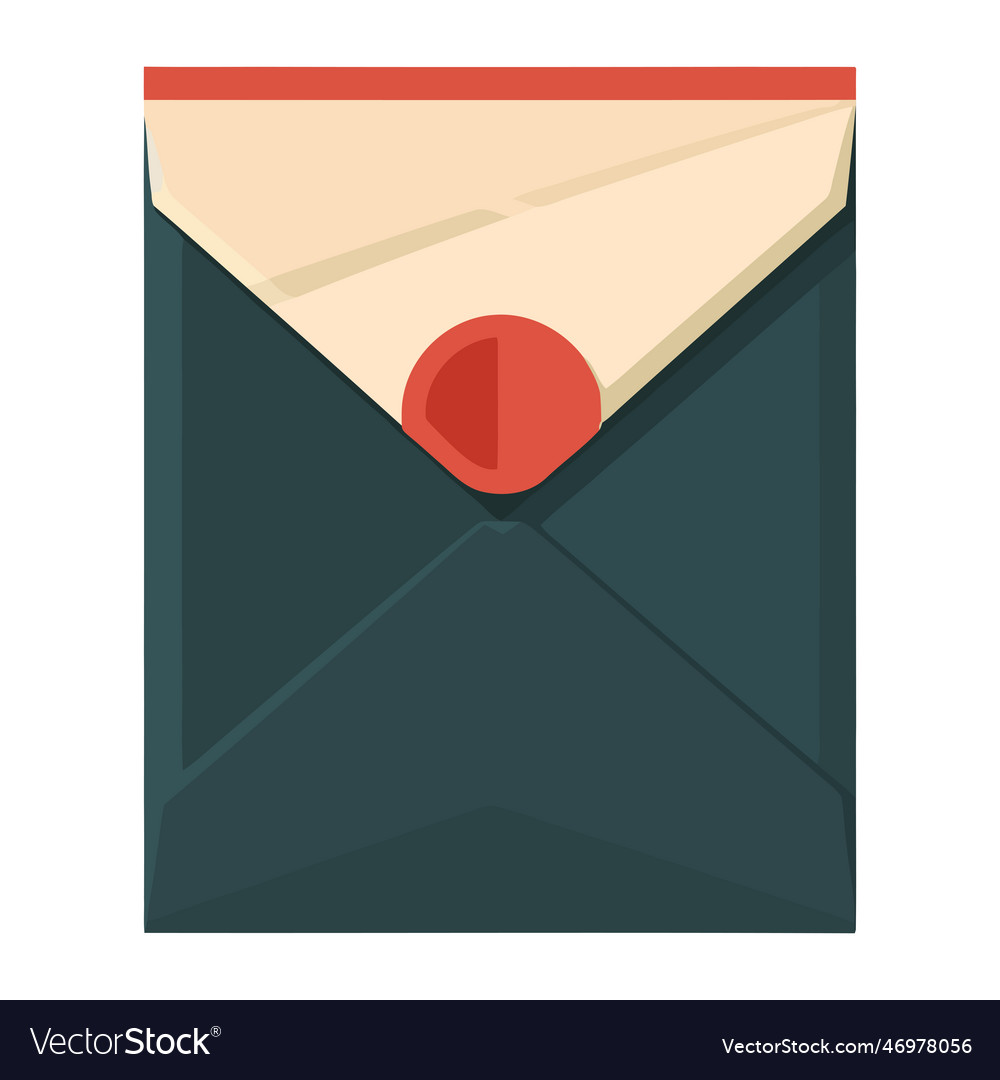 Gray envelope mail Royalty Free Vector Image - VectorStock