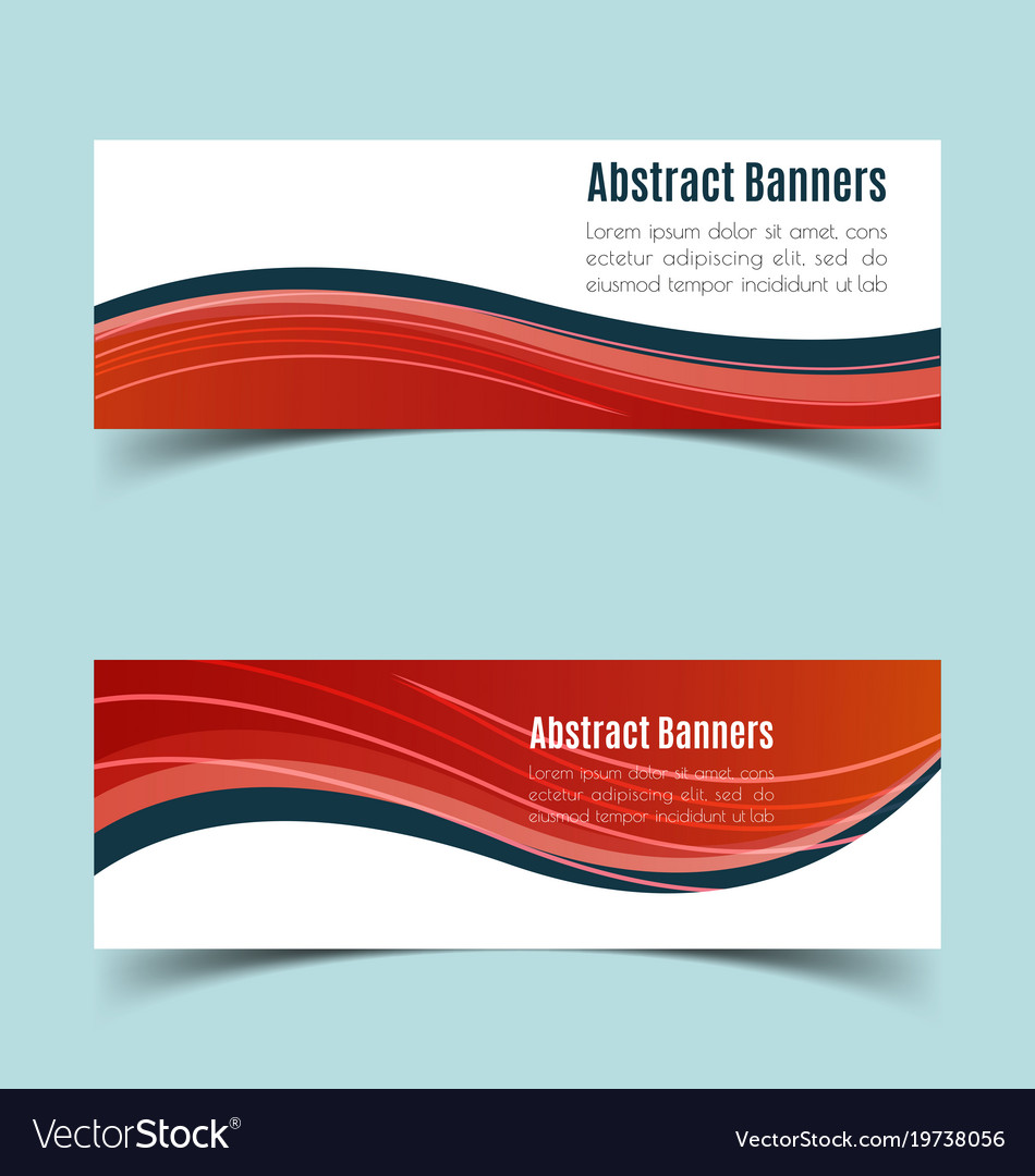 Horizontal banner set5 Royalty Free Vector Image
