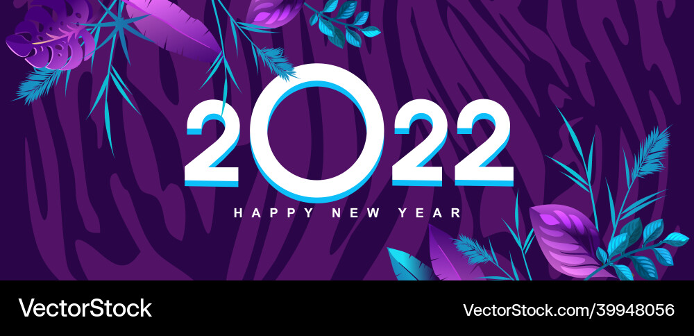 Horizontal calendar 2022 tropical climate Vector Image