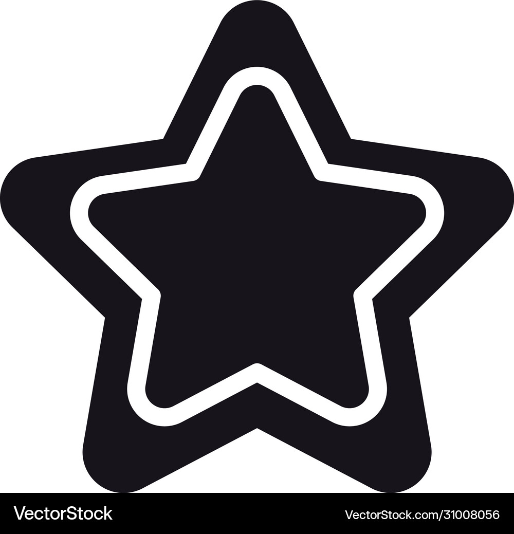 Smartphone app buttons concept favorite star icon Vector Image