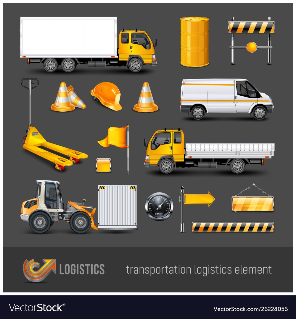 Transportation elements Royalty Free Vector Image