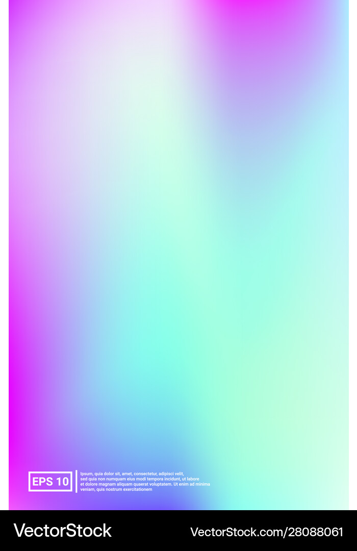 Holographic glossy cover soft color Royalty Free Vector