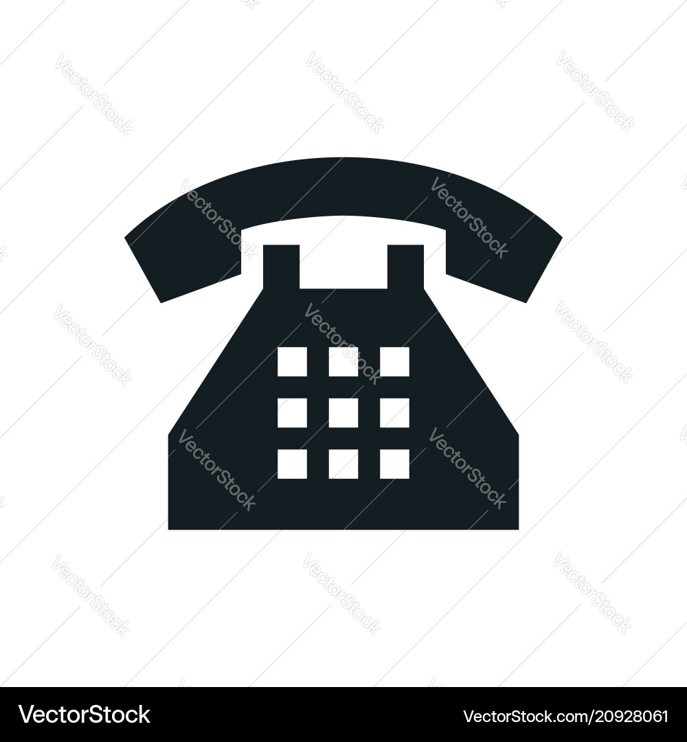 Phone icons telephone symbol Royalty Free Vector Image