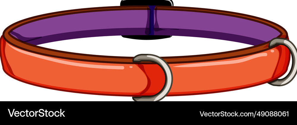 Puppy pet collar cartoon Royalty Free Vector Image