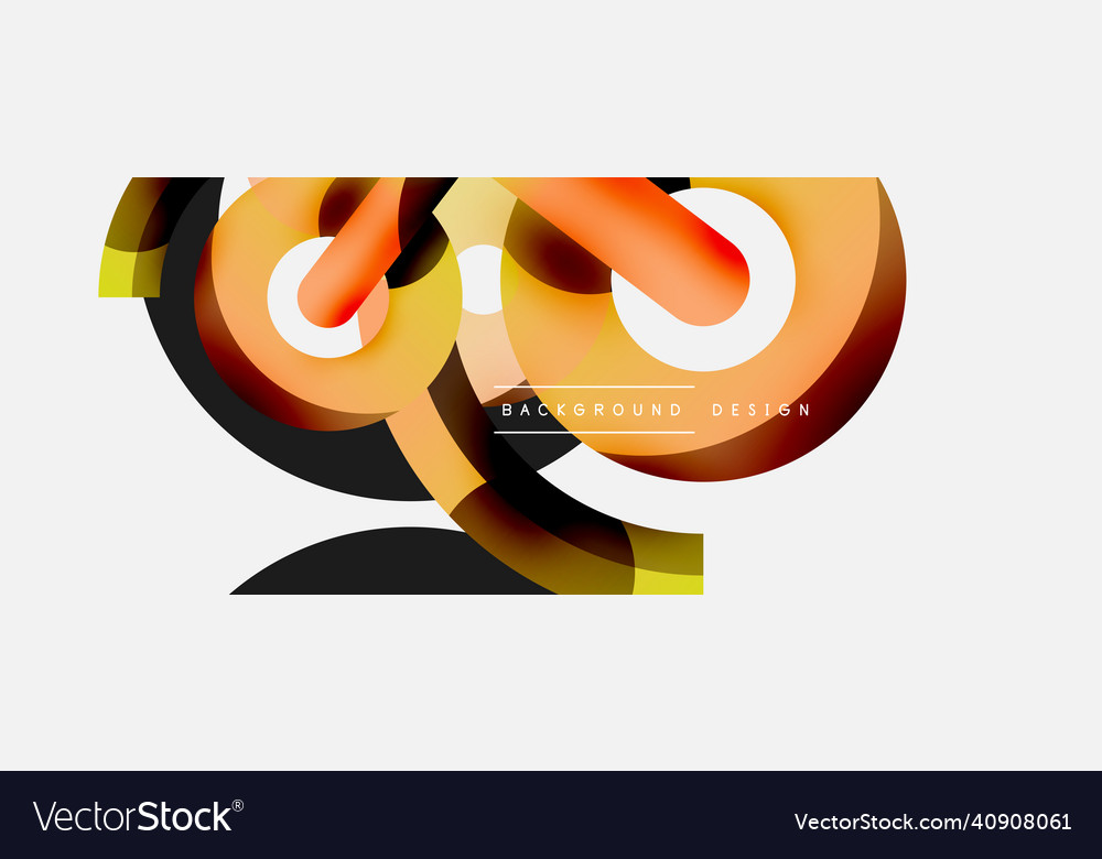 Round shapes circles and other geometric forms Vector Image