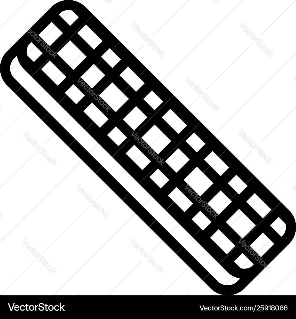 Nail file bar icon outline style Royalty Free Vector Image