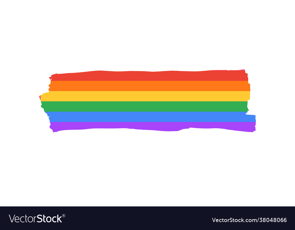 Rainbow marker lgbt flag tolerance day card Vector Image
