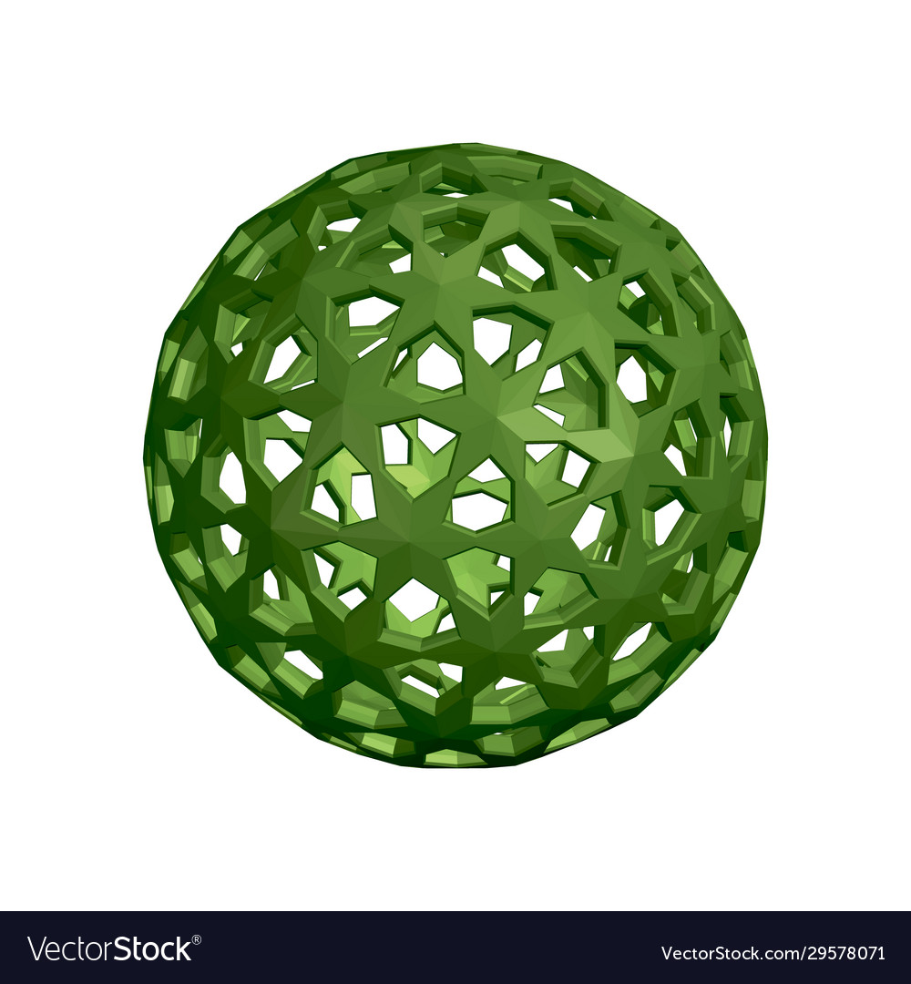 Abstract Sphere Wireframe 3d Royalty Free Vector Image