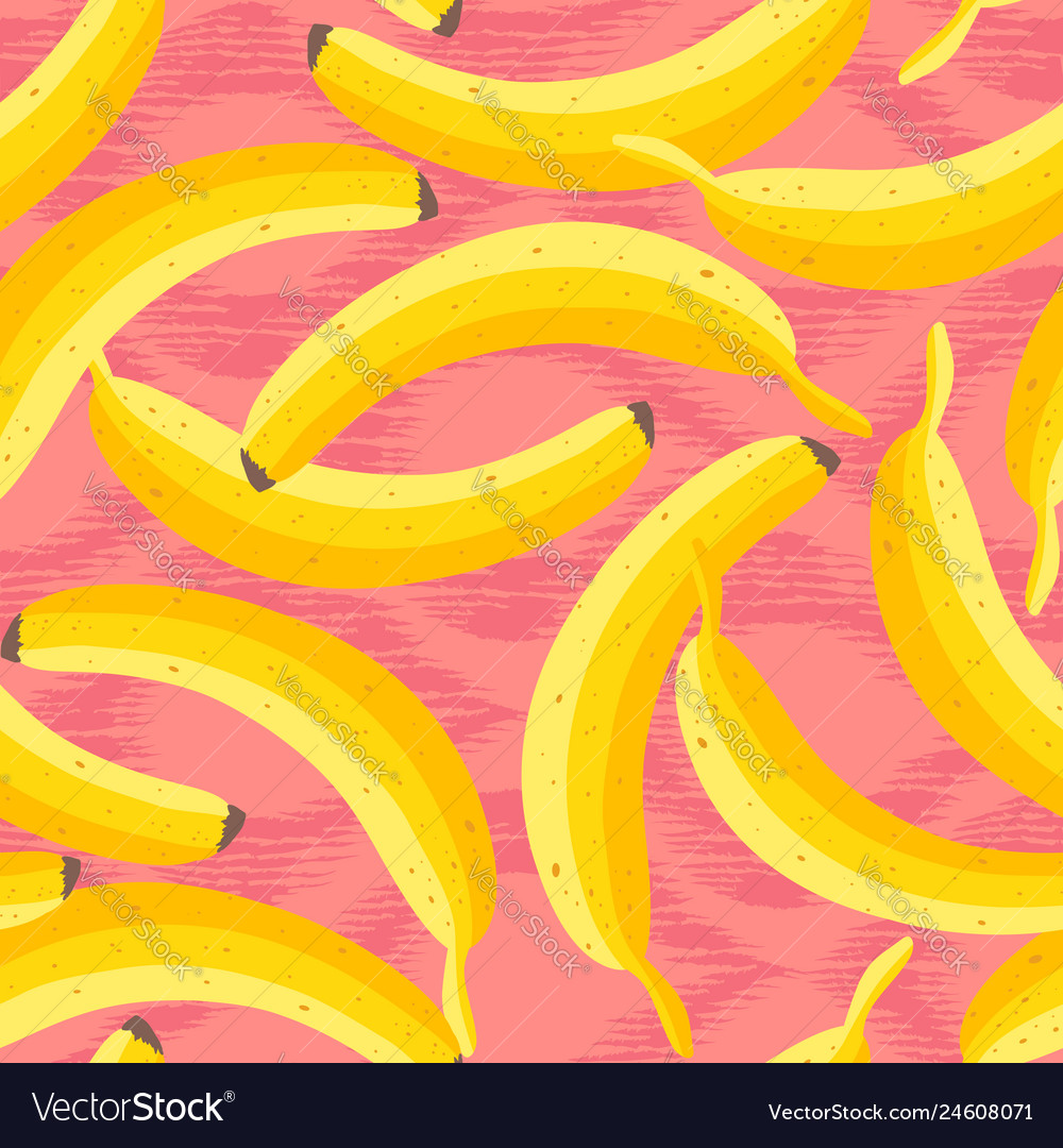 Banana pattern Royalty Free Vector Image - VectorStock
