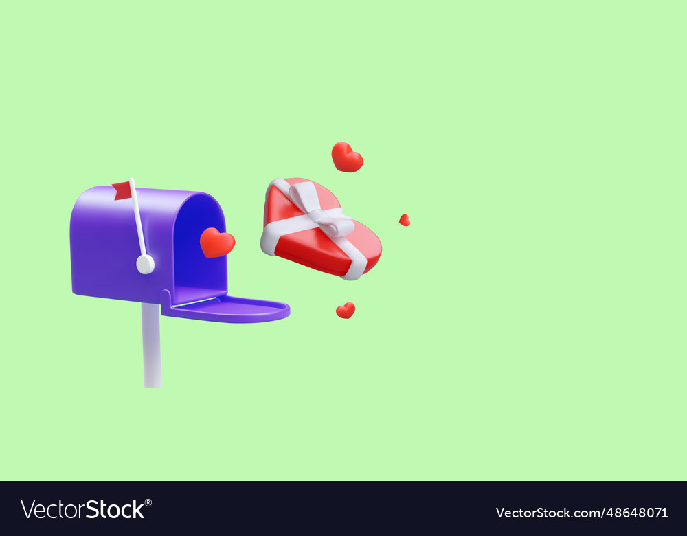 Delivery From Sex Shop Love Letter Parcel Vector Image
