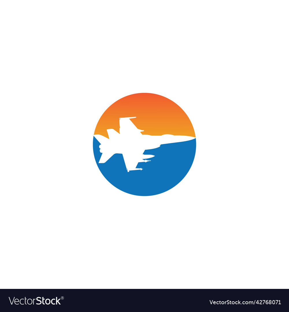 Fighter plane icon Royalty Free Vector Image - VectorStock