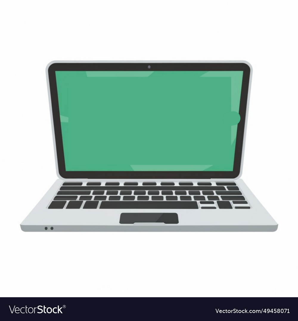 Flat style laptop Royalty Free Vector Image - VectorStock