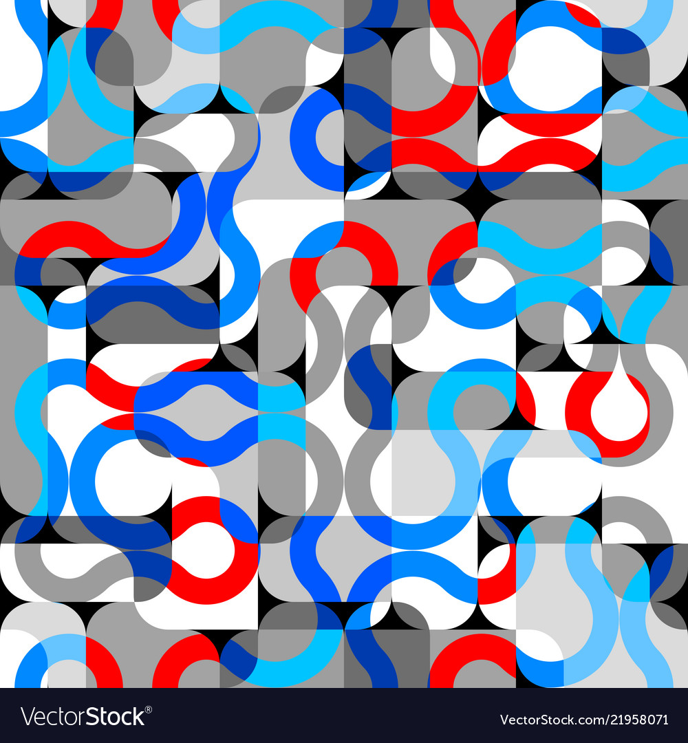 Seamless square pattern abstract color Royalty Free Vector