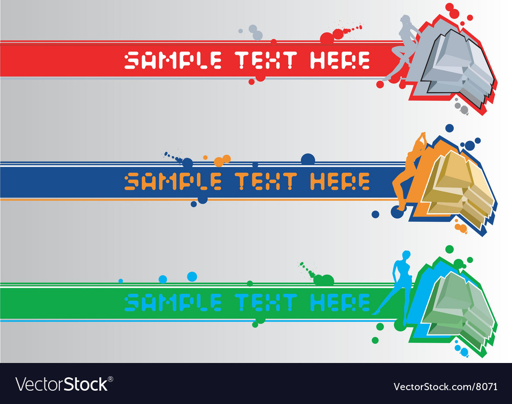 Title headline Royalty Free Vector Image - VectorStock