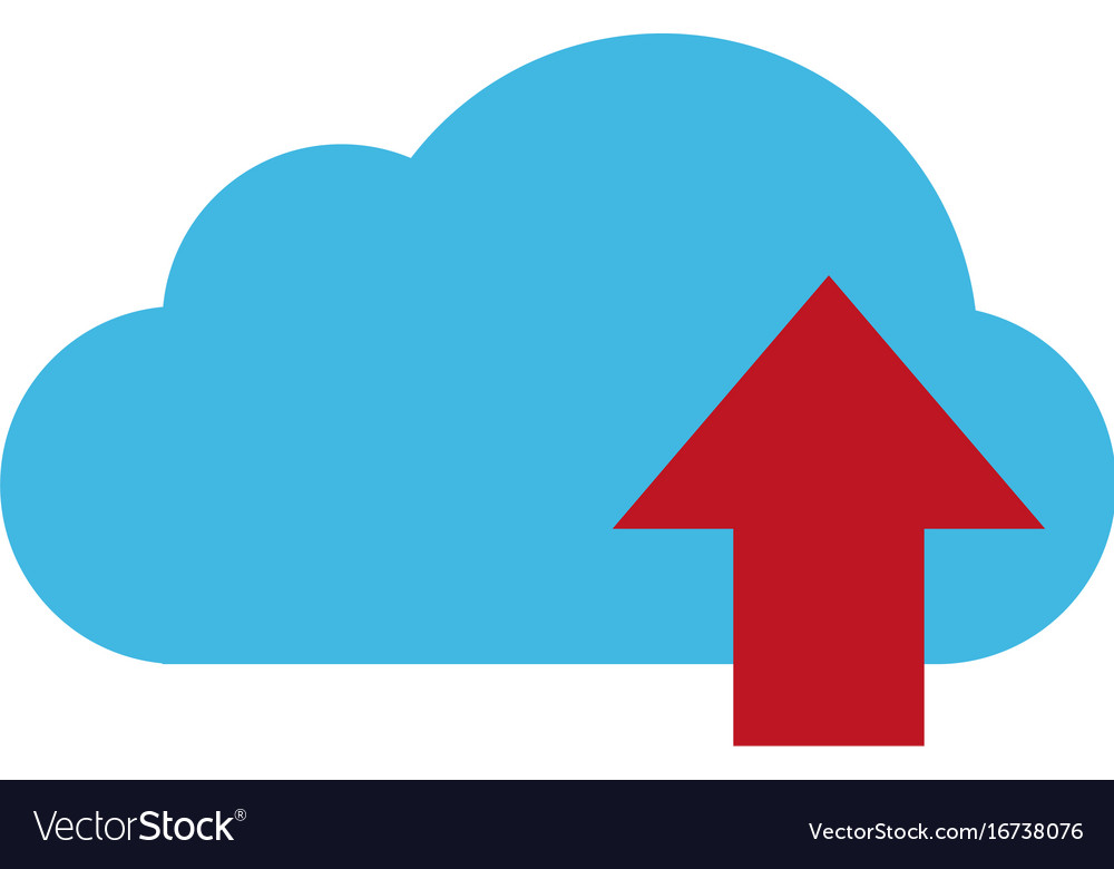 Cloud storage icon image Royalty Free Vector Image