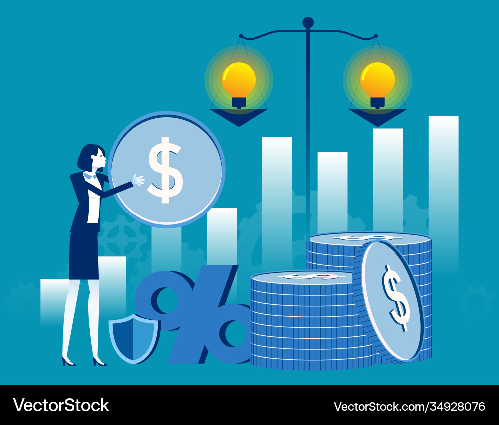 Investment success solution business consulting Vector Image