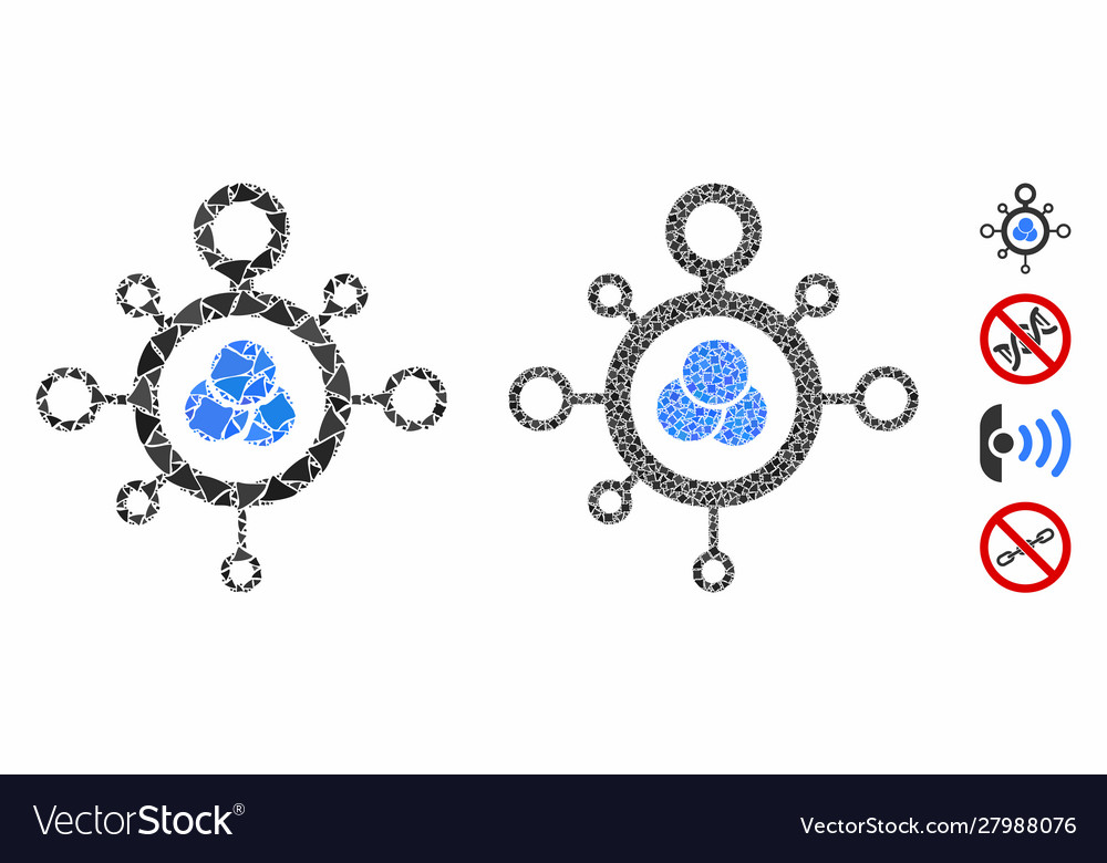 Molecule composition icon abrupt items Royalty Free Vector