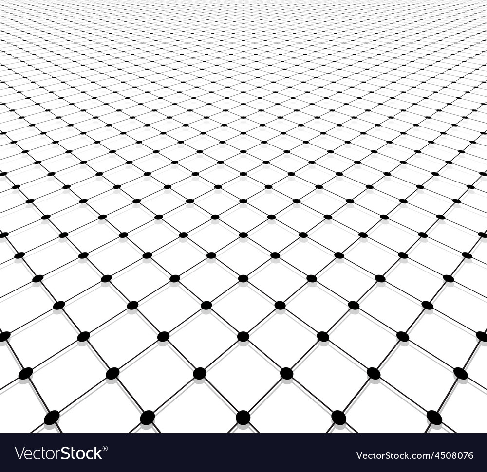 Perspective grid surface Royalty Free Vector Image