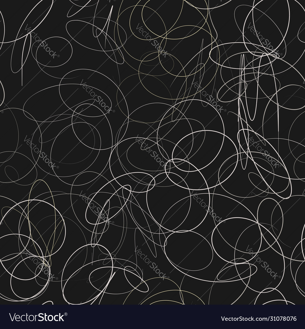 Scribble ink pen strokes effect seamless pattern Vector Image